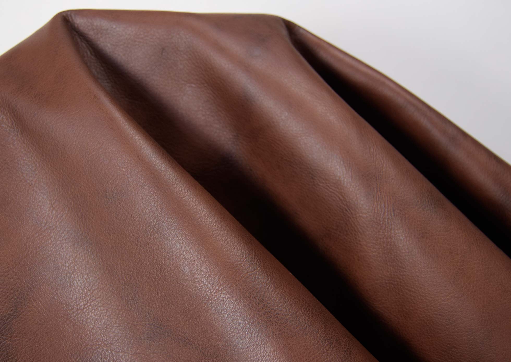 Rindsleder Vintage dunkel-braun 1,2-1,4 mm glattes Leder Antik-Optik #4128