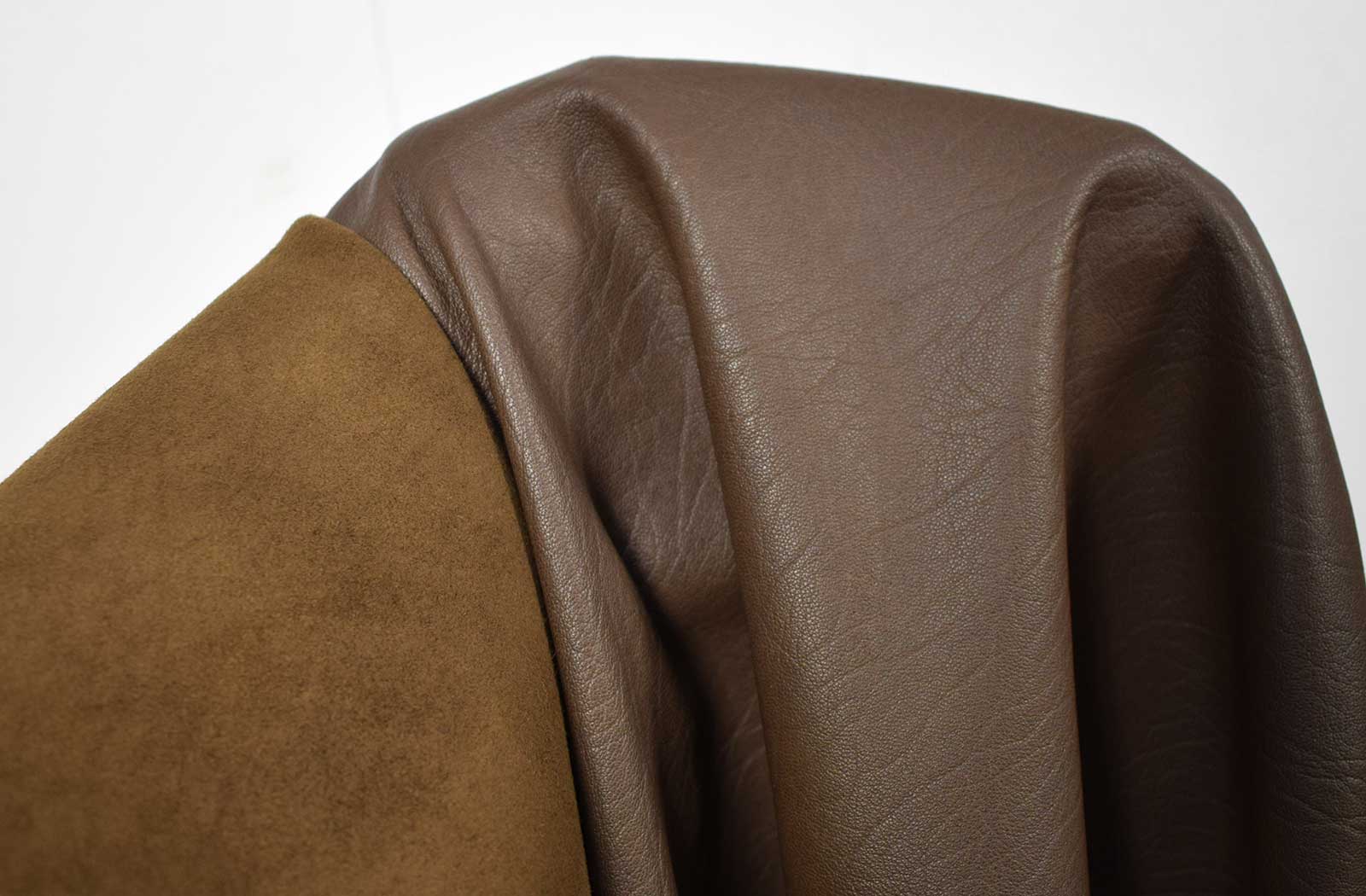 Lammleder Nappa super-soft "Harald" Lederhaut tabac-braun 0,8-1,0 mm ...